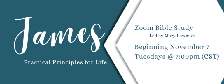 Zoom Bible Study James - Christian Working Woman